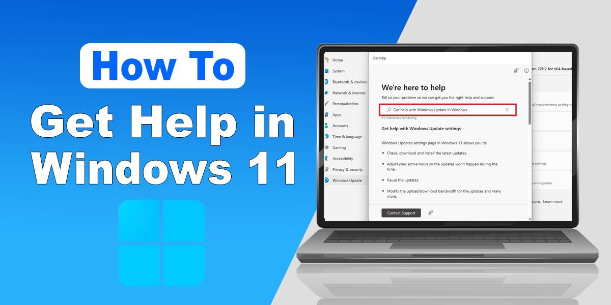 How To Get Help in Windows 11 - Simple Steps